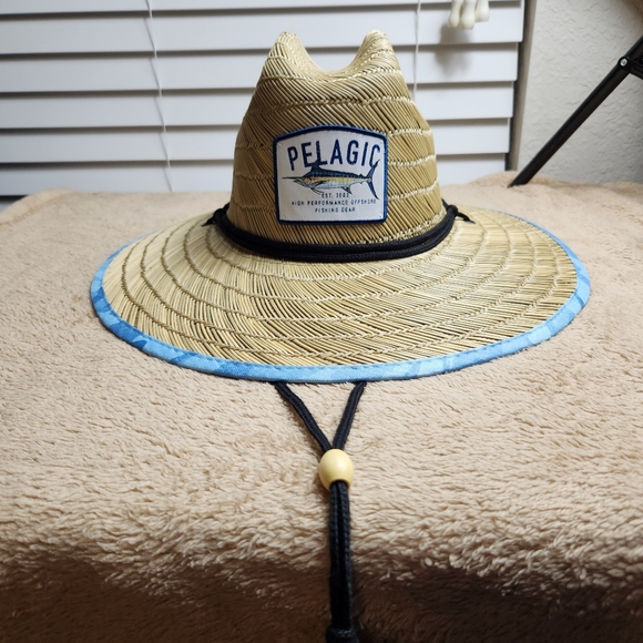Pelagic | Accessories | Pelagic Nwt Baja Straw Sunset Hat With Pelagic ...